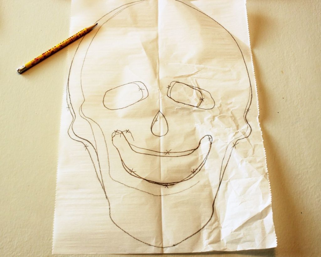 Smiling and Spooky DIY Skull String Art